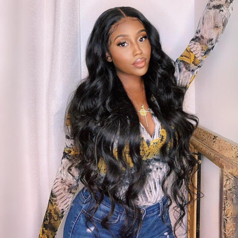 30 inch Buss Down Wig 32 34 36 38 Knee Length Long Human Hair Wigs ...