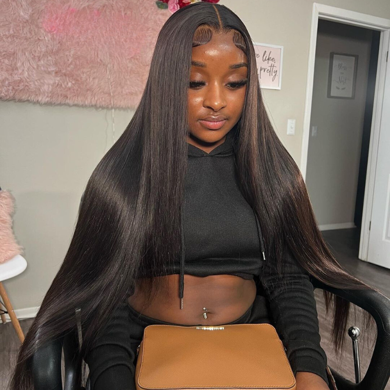 30 inch Buss Down Wig 32 34 36 38 Knee Length Long Human Hair Wigs ...